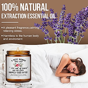 Retirement Gifts for Women 2024,Retirement Gift for Woman,Retirement Gifts for Women,Cool Retirement Gifts,Retired Gifts for Women-Lavender Scented Candles