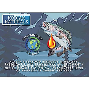 Kodiak Naturals, 32 oz Wild Alaskan Salmon Oil Formula - Balanced Blend of Pure Fish Oils, with EPA and DHA from Wild-Caught Fish, Support for Skin & Coat, Immune & Heart Health, and Joints