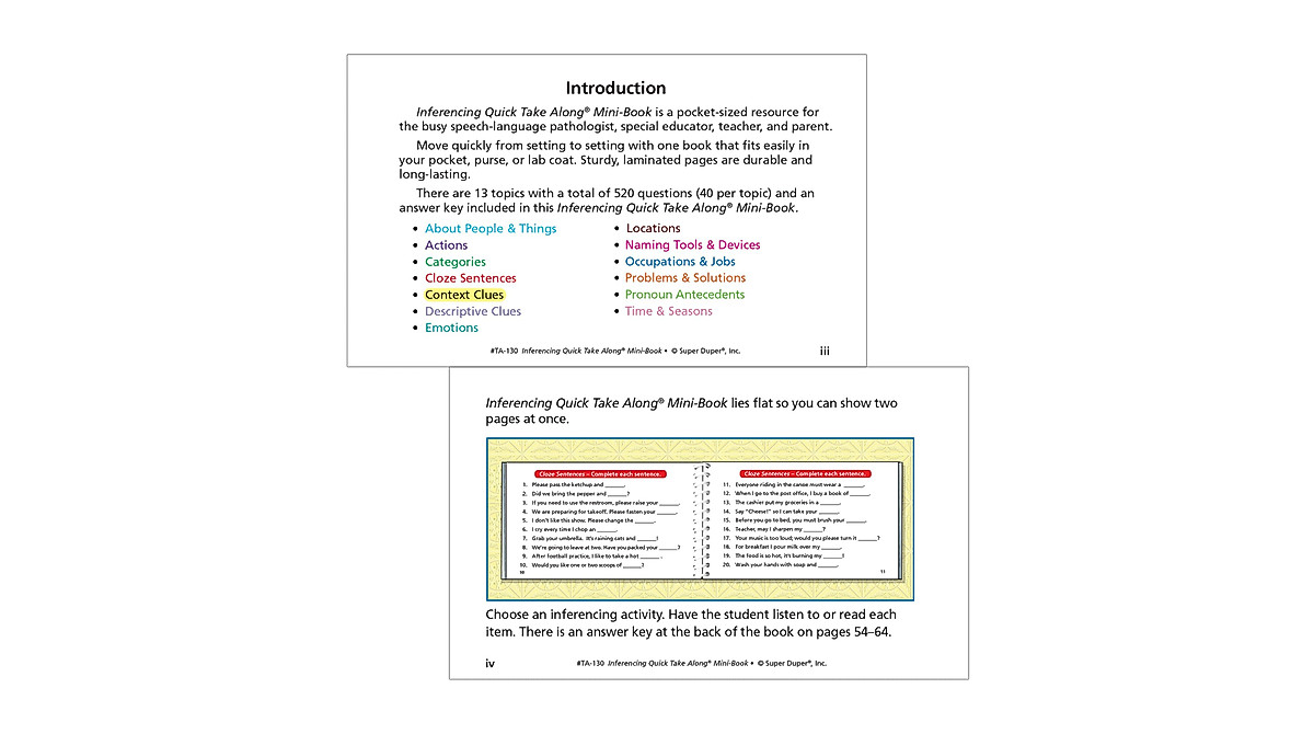 Inferencing Quick Take Along Mini-Book | Boost Kids' Reading Skills