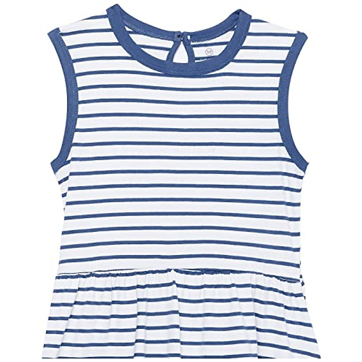 HonestBaby Girls 2-Piece Organic Cotton Dress and Cardigan Set, Dip Dye Pink and Navy, Newborn