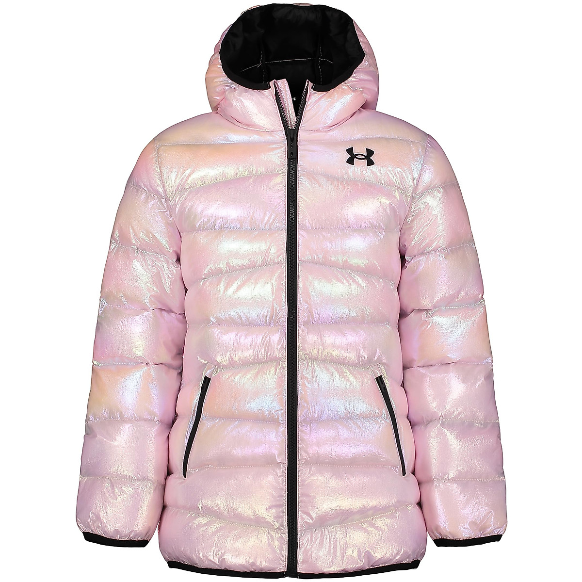 Under Armour UA LONGER PRIME PUFFER JACKET, Bubble Peach, 4