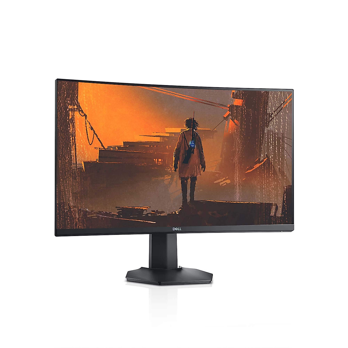 Dell 144Hz Gaming 27 Inch Curved Monitor with FHD (1920 x 1080) Display, Nvidia G-Sync and AMD FreeSync HDMI, DisplayPort, VESA Certified, Gray - S2721HGF