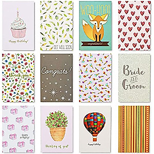 All Occasion Blank Greeting Cards with Envelopes, Assorted 48 Designs(4 x 6 in, 144 Cards)
