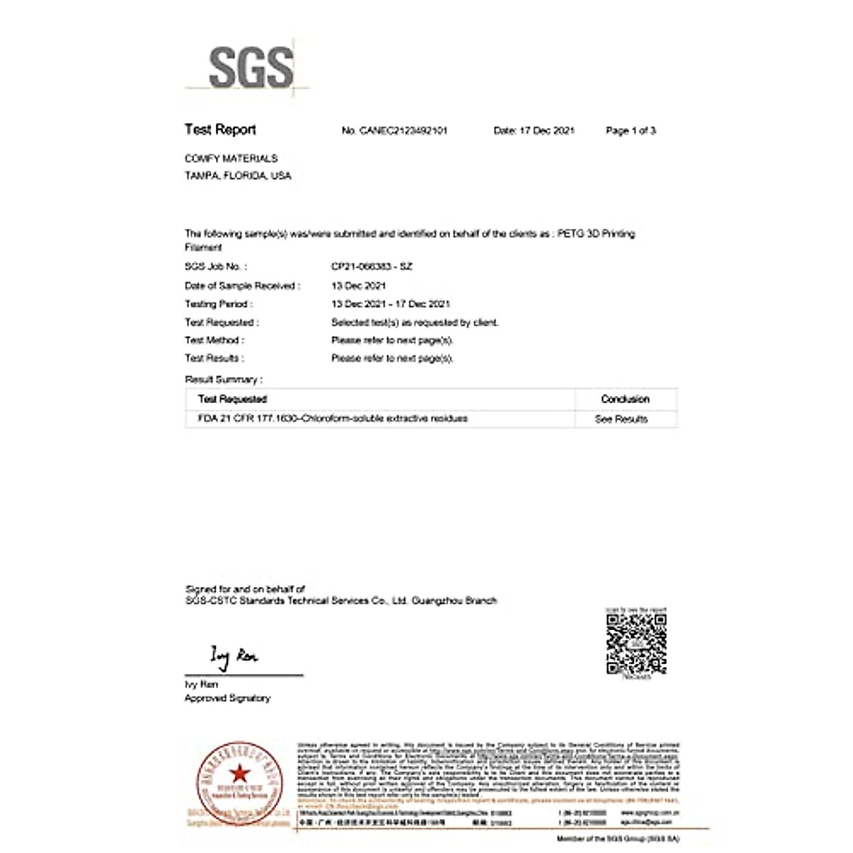 Certified Food Grade PETG 3D Printer Filament - Carbon Brand - Lab Tested FDA Compliant Food Safe, 1.75mm, 1kg, Temp: (Nozzle 220°C - 260°C, Bed: 0°C/60°C - 80°C), Accuracy: +/- 0.02 (White)