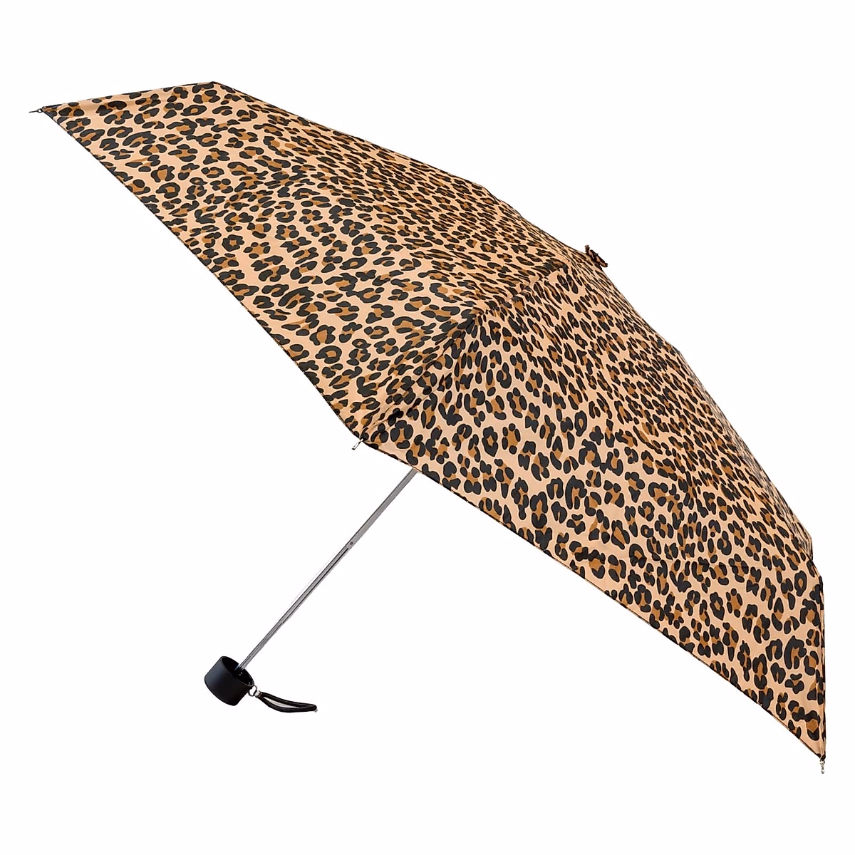 TOTES MICRO MINI PURSE MANUAL UMBRELLA-MANY STYLES (Leopard)