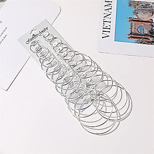 Hoop Earrings for Women Gold Silver Plated Hoop Earrings Set Small Huggie Hoops Multipack Jewelry Earring Sets 12 Pairs -Silver
