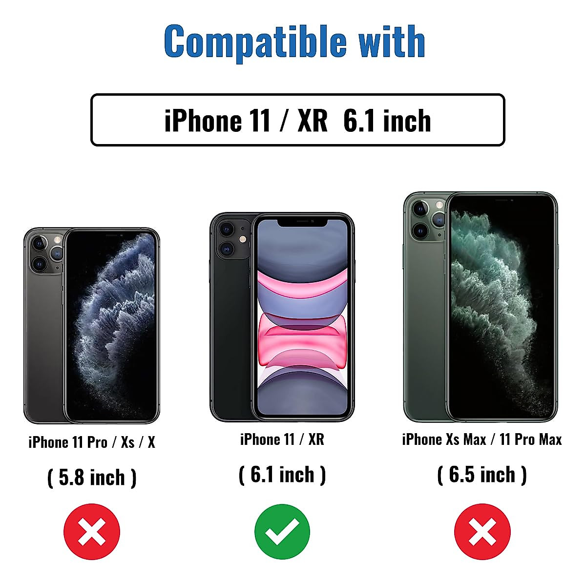 NEEPART 4 Pack Tempered Glass Screen Protector for iPhone 11/XR [6.1 Inch], Sensor Protection, 9H Tempered Glass Film, Anti-Scratch, Case Friendly, Easy Installation, Bubble Free, Case Friendly