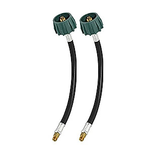 Flame King (KT12ACR-2) 2-Stage Auto Changeover LP Propane Gas Regulator With Two 12 Inch Pigtails For RVs, Vans, Trailers