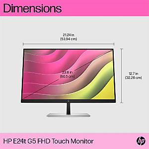 HP Smart Buy E24T G5 Touch FHD Monitor, Black