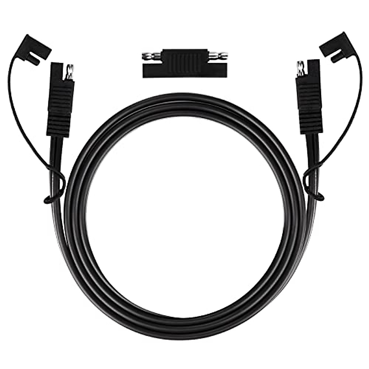 Geosiry 3FT 16 AWG SAE Extension Cable, SAE Cable with Dustproof Cap for Solar Panel Motorcycle Automotive RV Battery (3FT)