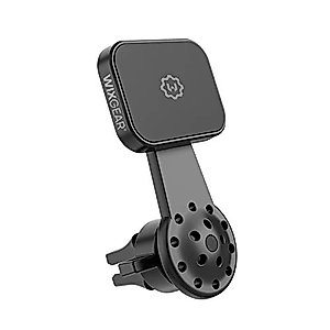 WixGear Magnetic Mount, Universal Air Vent Twist Hole Magnetic Phone Holder for Car, for All Cell Phones with Fast Swift-Snap Technology, Will Not Block Air Vent Flow - for Horizontal Vent