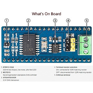 CAN Bus Module for Raspberry Pi Pico/Pico W, Enabling Long Range Communication Through SPI