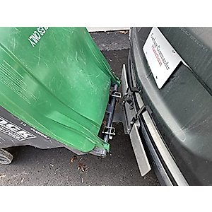 Garbage Commander Bumper Mounted MT Wheeled Trash Can Hauling Hitch