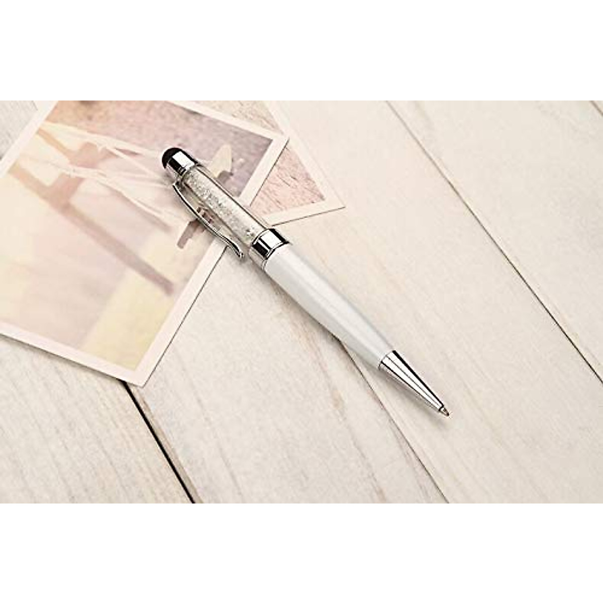 ProductsForYou 3 in 1 Crystal USB Pen with Stylus, Writing Ballpoint Pen with 8GB Hidden USB Flash Drive, Travel and Business Gift for Men and Women, Stylus Pen Compatible with iPad, Tablets, iPhone