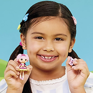 Lalaloopsy Mini Doll - Jewel Sparkles with Mini Pet Persian Cat, 3" Mini Princess Doll with Accessories, in Reusable House Package playset, for Ages 3-103, Multicolor, 579045