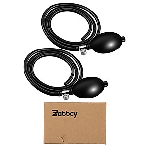 Fabbay 2 Set Blood Pressure Bulb Pump Replacement Rubber Inflation Bulb Adjustable Blood Pressure Pump Blood Pressure Monitor Manual Pump Pressure Hand Pump with Tubing Air Valve for Sphygmomanometer