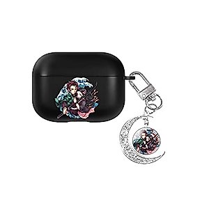 Air pod Pro Case, XUYIQIANG Shockproof and Drop-Proof Luxury TPU Hard Protective Cover, IMD Fashion Pattern Printing, Air pod Pro Case Suitable for Everyone, Unique Keychain(huimei-pro-001)