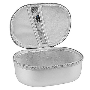 Geekria PRO Headphones Case Compatible with Sony WH-1000XM3, WH-1000XM4, WH-H910N Case, Replacement Hard Shell Travel Carrying Bag with Cable Storage (Silver)