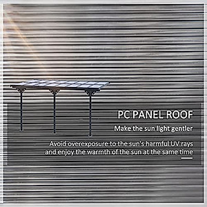 Outsunny 14.5' x 10' Outdoor Pergola Patio Gazebo Awning for Patio with Adjustable Posts & Height, UV-Fighting Panels, & Aluminum Frame