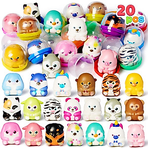 JOYIN 20 Pcs squishy toys Kawaii Animal Party Favors for Kids Slow Rising Toys for Boys and Girls Stress Relief Squeeze Toys for Birthday Party Gifts Goodie Bag Stuffers Pinata Stuffers