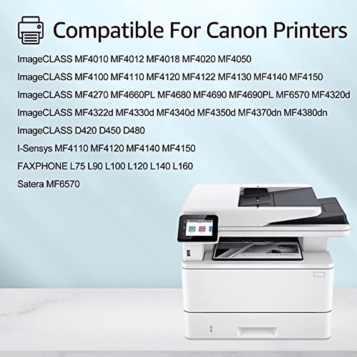 greencycle 2 Pack C104 CRG 104 CRG104 FX9 FX10 Black Toner Cartridge Replacement Compatible for Canon FAXPHONE L90 L120 imageCLASS D420 D480 Printer