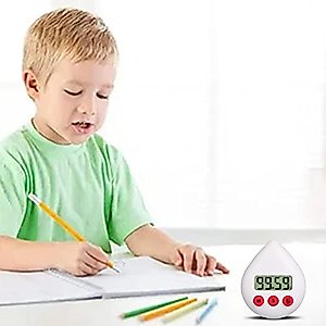 Larger Screen Timer with Buttons Durable Waterproof Cartoon Timer for Home Bedroom Bathroom,Larger Screen Timer with Buttons Practical Visual Countdown Timer for Home Bedroom Bathroom