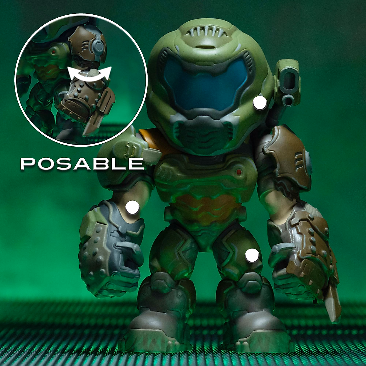 Numskull Doom Slayer Doom Eternal in-Game Collectible Replica Posable Toy Figure - Official Doom Merchandise - Limited Edition