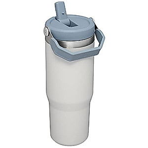 Stanley IceFlow Stainless Steel Tumbler with Straw - Vacuum Insulated Water Bottle for Home, Office or Car - Reusable Cup with Straw Leakproof Flip - Cold for 12 Hours or Iced for 2 Days (Fog)