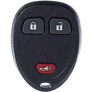 APDTY 24827 Keyless Entry Remote Key Fob Transmitter Complete 3-Button Assembly (Replaces 15913420, 20869056, 20952475)