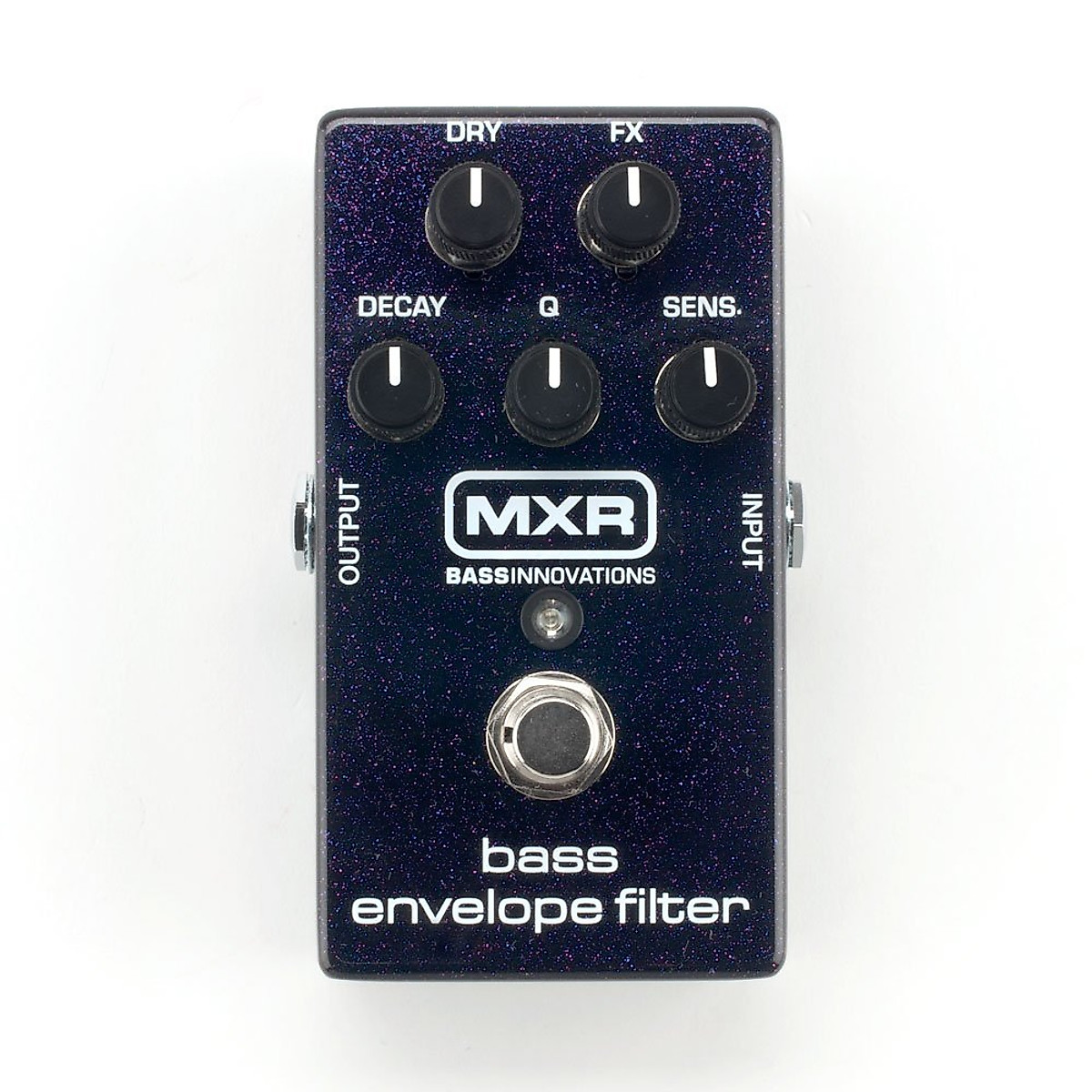 MXR M82 Bass Envelope Filter Effects Pedal BUNDLE with AC/DC Adapter Power Supply for 9 Volt DC 1000mA, 2 Metal-Ended Guitar Patch Cables AND 6 Dunlop Guitar Picks