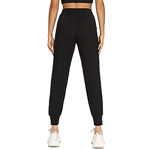 FULLSOFT Sweatpants for Women-Womens Joggers with Pockets Lounge Pants for Yoga Workout Running (Black,X-Large)