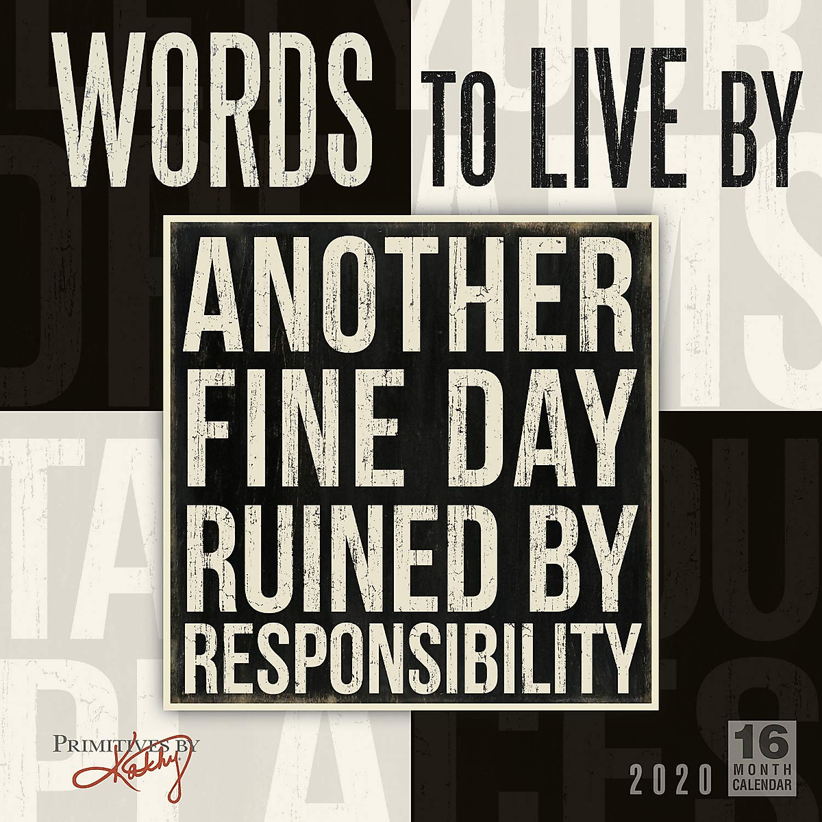 Words to Live by 2020 Wall Calendar