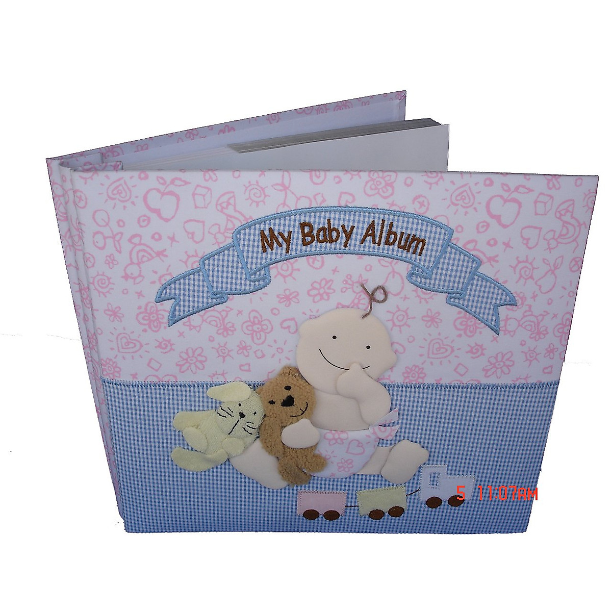 Baby Brag Book Photo Album-120 4 X 6 Photos - Keepsake Memory Photo Book for Baby First Year Babybook