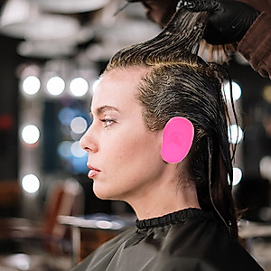 3 Pairs Hairdressing Ear Cover Professional Silicone Hair Dye Earmuffs Ear Protector Ear Cover for Salon Home Hair Dye Shower Bathing