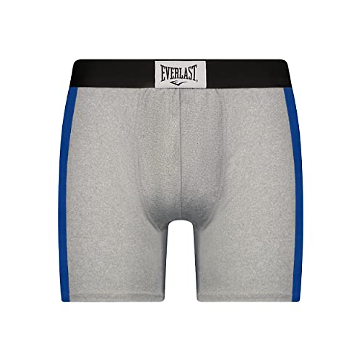 Everlast Mens Boxer Briefs Breathable Underwear for Men - 6 Pack Active Performance Mens Underwear (Large, Grey/Blue/Light Navy)