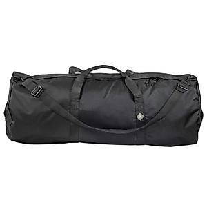North Star Sports SD1842 Diamond Ripstop Standard Duffle Gear Bag 18"H x 18"W x 42"L, 175 Liter, Midnight Black Duffel Northstar Bags