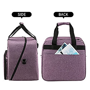 WITSTEP Sewing Machine Case Compatible with Singer/KPCB Mini Sewing Machine and Accessories, Portable Travel Tote Bag with Removable Bottom Pad, Adjustable Shoulder Strap & Multiple Pockets