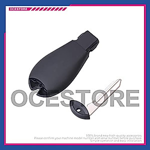 OCESTORE GQ4-53T Car Key Fob Keyless Control Entry Remote 4 Button Vehicles Replacement Compatible with Cherokee 2014-2020 68105083