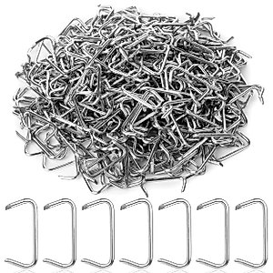 Mr. Pen- Galvanized Hog Rings, 3/4", 420 Pcs, Hog Rings Upholstery, Hog Rings for Furniture Upholstery, Auto Upholstery, Meat & Sausage Casings, Fencing, Animal Pet Cages, Shock Cords