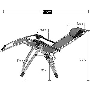 XZGDEN Lightweight Folding Deck Chair Zero Gravity Locking Patio Outdoor Lounger Chair Padded Adjustable Recliner for Outdoor Beach Patio Pool Office Multicolor Optional Sun Lounger Garden Chairs