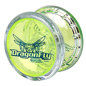 Duncan Dragonfly Yo-Yo -Clear with Green Cap