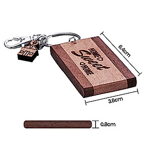 DaringCut New Home Keychain Gift Housewarming Gifts for New Homeowner House Key Chain New Home Key Rings 2 Pcs Home Sweet Home Brown Pack of 2