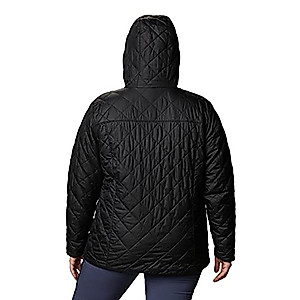 Columbia Women's Copper Crest Hooded Jacket, Black, 2X Plus
