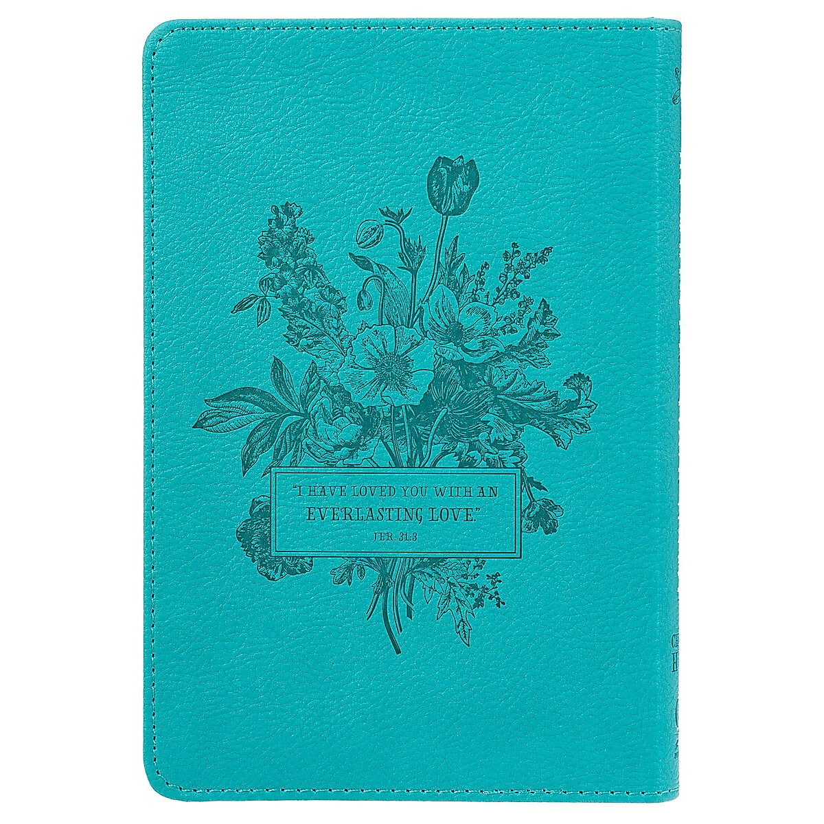 He Whispers Your Name 365 Devotions for Women - Hope and Comfort to Strengthen Your Walk of Faith - Teal Faux Leather Devotional Gift Book w/Ribbon Marker