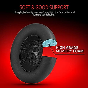 Krone Kalpasmos Premium Ear Pads for Bose 700 Noise Cancelling Headphones, Bose Noise Cancelling Headphones 700 Bose NC700 Replacement Ear Cushion, Black
