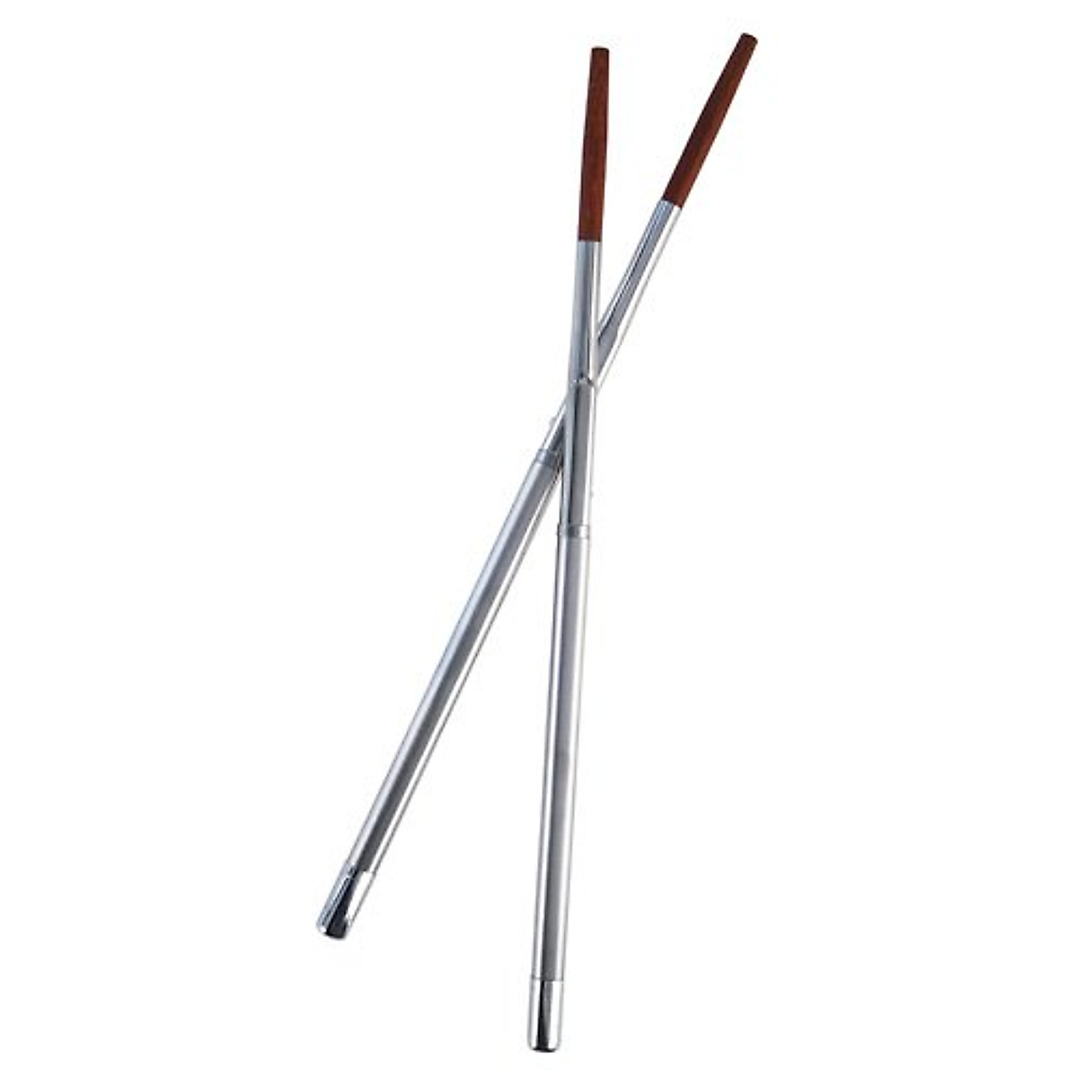 Kikkerland Collapsible Travel Chopsticks,Silver