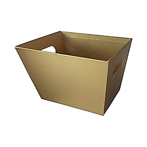 Wald Imports - Gold Paperboard Decorative Organizer Bins - Closet Organizers And Storage Storage Containers - Storage Bins - Tote Bins For Organization for Storage & Laundry Room Organization