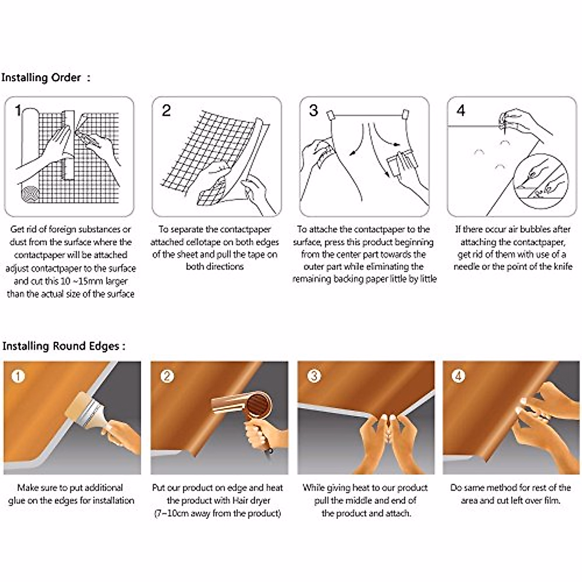 Yifely Purple Peony Shelf Liner Easy to Install Dresser Drawer Covering Paper Remodel Sofa Tables TV Stands 17.7 Inch by 9.8 Feet