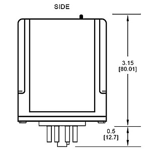 Symcom MotorSaver 3-Phase Voltage Monitor, Model 201A-AU, 190-480V, Variable Trip Point, Restart Delay, Trip Delay, and Voltage Unbalance, 8-Pin Octal BaseQ