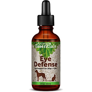 Animal Essentials Eye Defense for Dogs & Cats - Eye Support, Ocular Health, Lutein-Rich Formula, Herbal Blend, Bilberry, Calendula - 1 Fl Oz